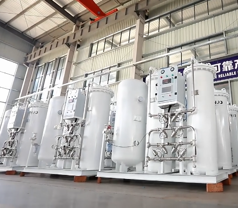 VPSA oxygen generator plant - side view