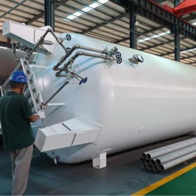 중국 30m3 액체 산소 질소 아르곤용 극저온 저장 탱크 판매용