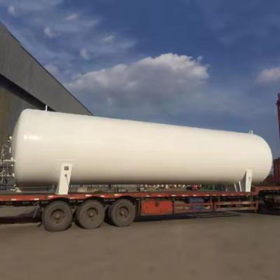 China 100m3 Horizontal Cryogenic Liquid N2 Storage Tank 0.8MPa for sale