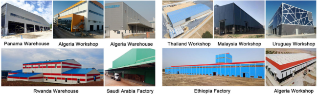 Completed steel structure projects by LJ Group