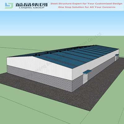 China Prefab Metal Workshop Light Industrial Steel Structure Warehouse Workshop Building for sale