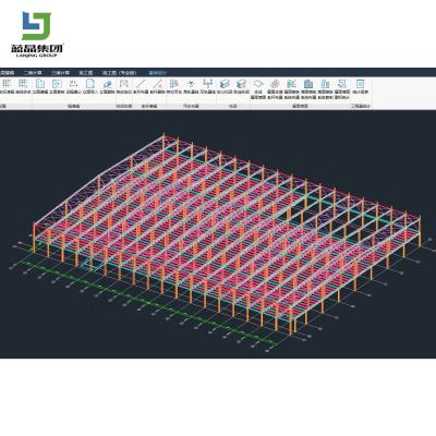China Large Span Prefabricated Structural Steel Frame Workshop Warehouse Building for sale