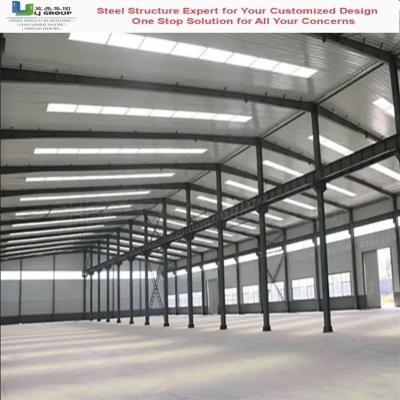 China Q355B Prefabricated Steel Structure Warehouse with Galvanized Frame for sale