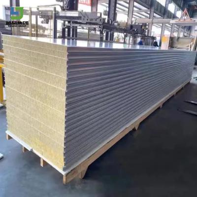China Waterproof Fireproof Insulated Metal Sandwich Panel EPS PU Rock Wool Glasswool Galvanized for sale