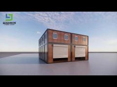 Material Quality Assurance Flat Pack Container House Corrosion Resistant Steel Bolted Connection