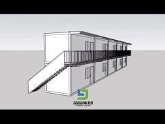 Prefabricated Folding Flat Pack Luxury 20ft Movable Foldable Modular
