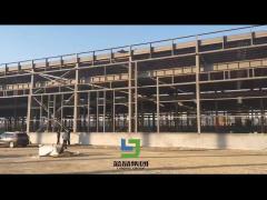 Green Modern Prefabricated Industrial Steel Structure Warehouse Office