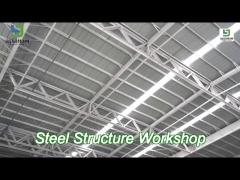 braced structure metal frame workshop corrugated color steel sheet frame