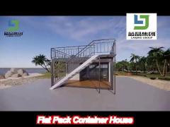 High Load Bearing Capacity Flat Pack Container House Aluminum Alloy Window Modular Structure