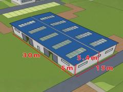 Customizable Steel Warehouse Solutions with Diverse Paint Options