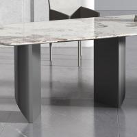 China Geometric Structure Italian Marble Top Table Rectangular 200cm Long for sale