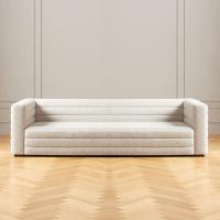 China White Modern Fabric Sofa Set Segmented Splicing Comfortable Couch Set for sale