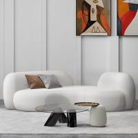 China Arc Backrest Modern Fabric Sofa Set for sale