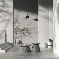 China Creative Household Round Small Plastic Tea Table For Mall for sale