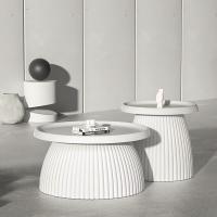 China Creative Household Round Small Plastic Tea Table For Mall for sale