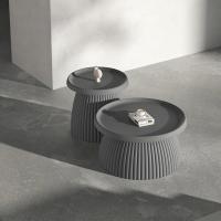 China Creative Household Round Small Plastic Tea Table For Mall for sale