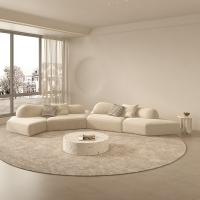 China Corner Diy White Segmented Modern Fabric Sofa Set for sale