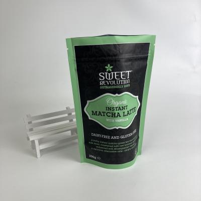 Cina Matt Finish Food Packaging Bags stampato su ordinazione con il di alluminio sta sulle borse della chiusura lampo per la polvere del tè in vendita
