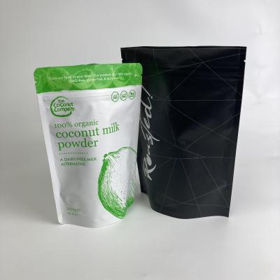 Cina Le borse risigillabili stampate su ordinazione del di alluminio del commestibile stanno sulle borse della chiusura lampo per la polvere della proteina in vendita