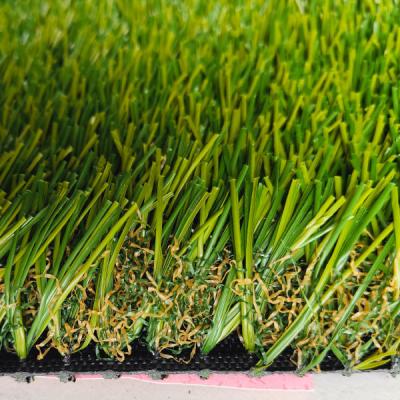China 150 pontos/M 40mm Alteza da pilha PU Suporte adesivo Paisagem Erva artificial para animais e crianças à venda