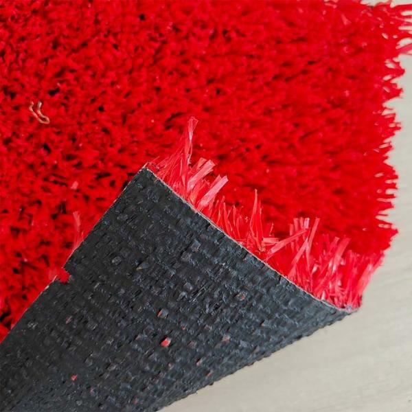 Quality 25mm Red Artificial Grass Low Maintenance Multi Functional Tennis Astro Turf for sale