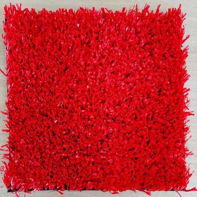 China 25mm Vermelho Artificial Fake Tennis Grass Low Maintenance Multi Functional Astro Turf Para Esportes de Ténis e Outras Atividades à venda