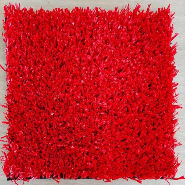 Quality 25mm Red Artificial Grass Low Maintenance Multi Functional Tennis Astro Turf for sale