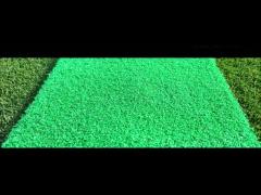 Portable Artificial Golf Putting Green With CPP Backing And PP Material Olive Green Artificial Fake Grass