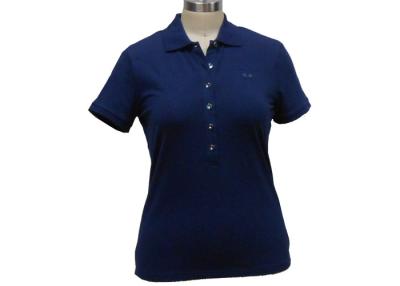 Cina Le camice di polo uniformi delle donne di colore solido, donne mettono le camice in cortocircuito del collare del bottone della manica giù in vendita