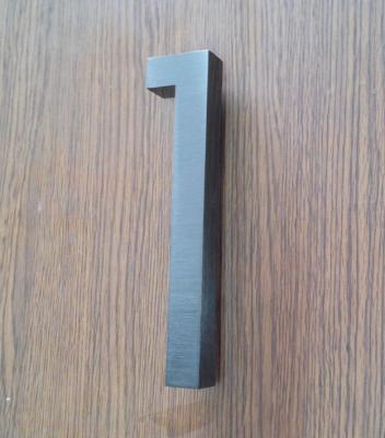 China número de encargo del número H15CM de la calle de la casa del acero inoxidable de la letra de la muestra 3D en venta