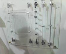 China Las exhibiciones tensidas, sistemas de visualización tensidos, cable tensido exhiben el HARDWARE de la CAJA DE LUZ del CABLE en venta