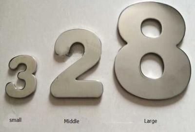 China Metal las letras de la casa y numera buzones y dirige placas cepilló número de la habitación de las letras del acero inoxidable en venta