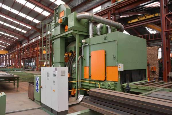 Quality Large Roller Conveyor Shot Blasting Machine For Steel Structure Cleaning for sale