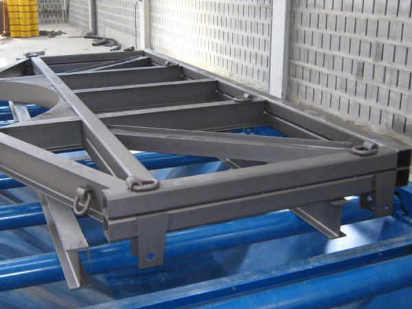 Quality Large Roller Conveyor Shot Blasting Machine For Steel Structure Cleaning for sale