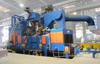 China Large Roller Conveyor Shot Blasting Machine for Steel Structure Cleaning 2000mm Width for sale