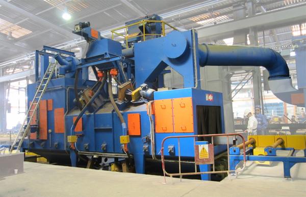 Quality Large Roller Conveyor Shot Blasting Machine For Steel Structure Cleaning for sale