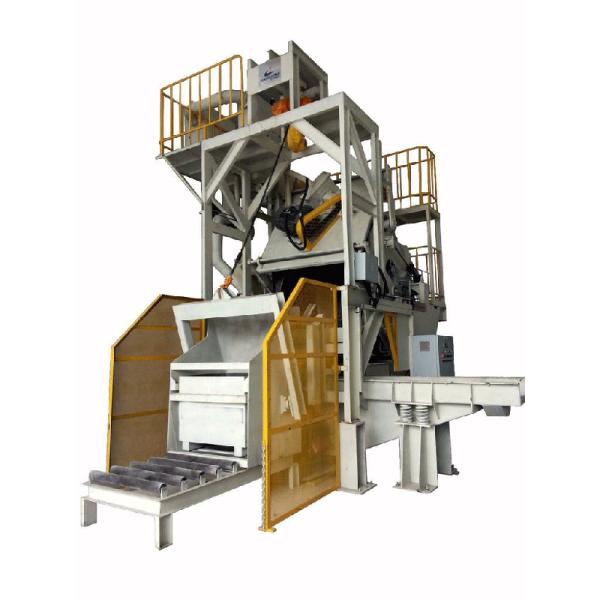 Quality Rotary Drum Shot Blasting Machine With Auto Loading For Batch Metal Parts Cleaning for sale