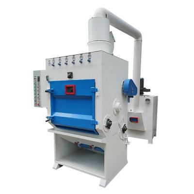China Tumble Rubber Belt Apron Automatic Sand Blasting Machine For Aluminum Parts Cleaning for sale