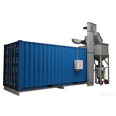 China 20ft 40ft Containerized Sand Blasting Room With Automatic Sand Recovery System Dust Collector for sale