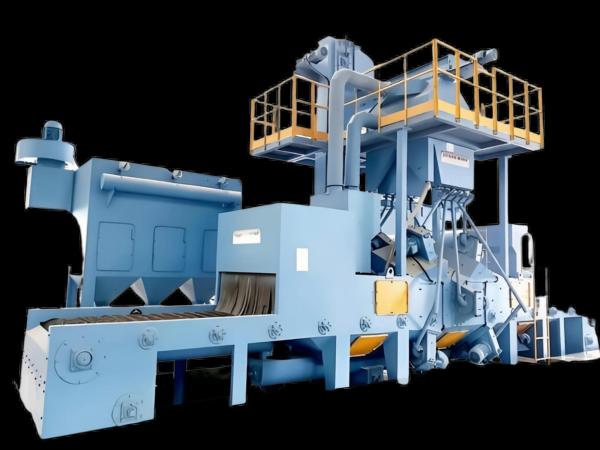 Quality Cleanliness Sa2.5-3.0 Wire Mesh Shot Blasting Machine With Noise Level Below 90 for sale