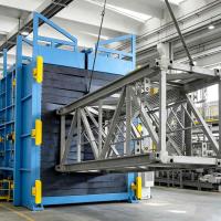 China Fully Automatic Pass-Through Shot Blasting Machine with PLC Control and HMI Interface for Continuous Workflow for sale