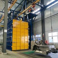 China Fully Automatic Pass-Through Shot Blasting Machine with PLC Control and HMI Interface for Continuous Workflow for sale