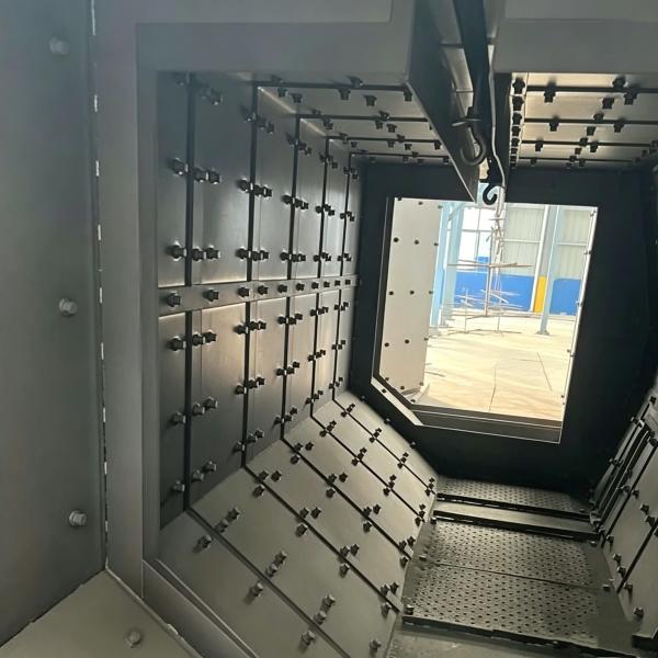 Quality PLC Control Spinner Hanger Shot Blasting Machine with No Pit Structural Form and for sale