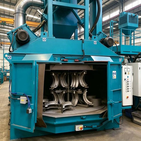 Quality Heavy Duty Rotary Table Shot Blasting Machine with PLC Control for Customizable for sale