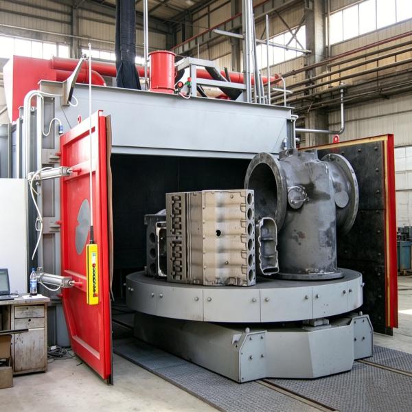 Quality Heavy Duty Rotary Table Shot Blasting Machine with PLC Control for Customizable for sale