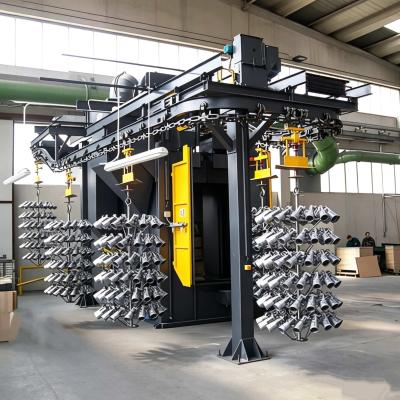 China Spinner Hanger Shot Blasting Machine Offering User Friendly Controls and Automated Operation for Increased Productivity for sale