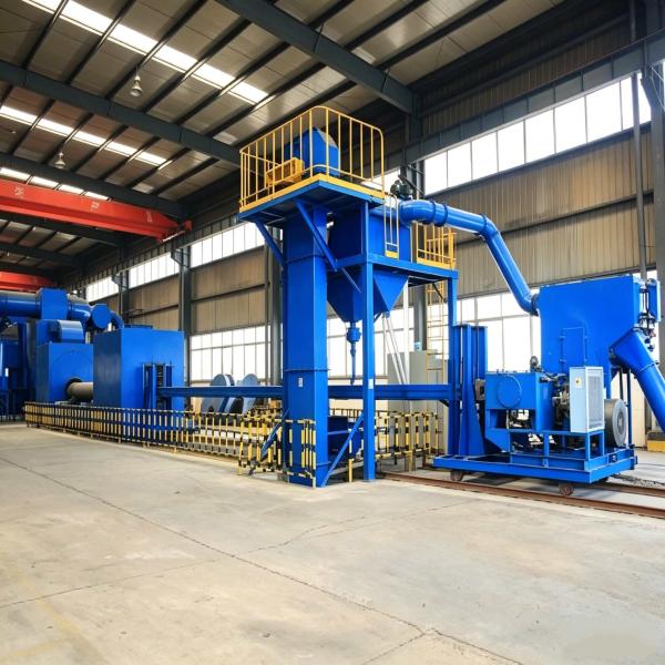 Quality Steel Pipe Shot Blasting Machine engineered to remove rust scale and mill scale for sale
