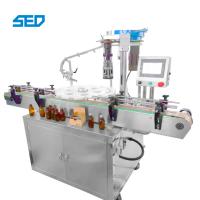 China Adjustable Single Head Automatic Capping Machine for 30-500ml Bottles with 25-46 BPM Capacity and 380V Power for sale