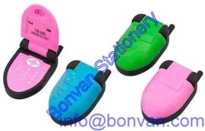 China 3D mobile phone eraser,phone shape eraser for kids gift use for sale
