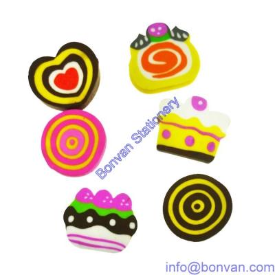 China injected food eraser,kids toy eraser, promotional children eraser for sale